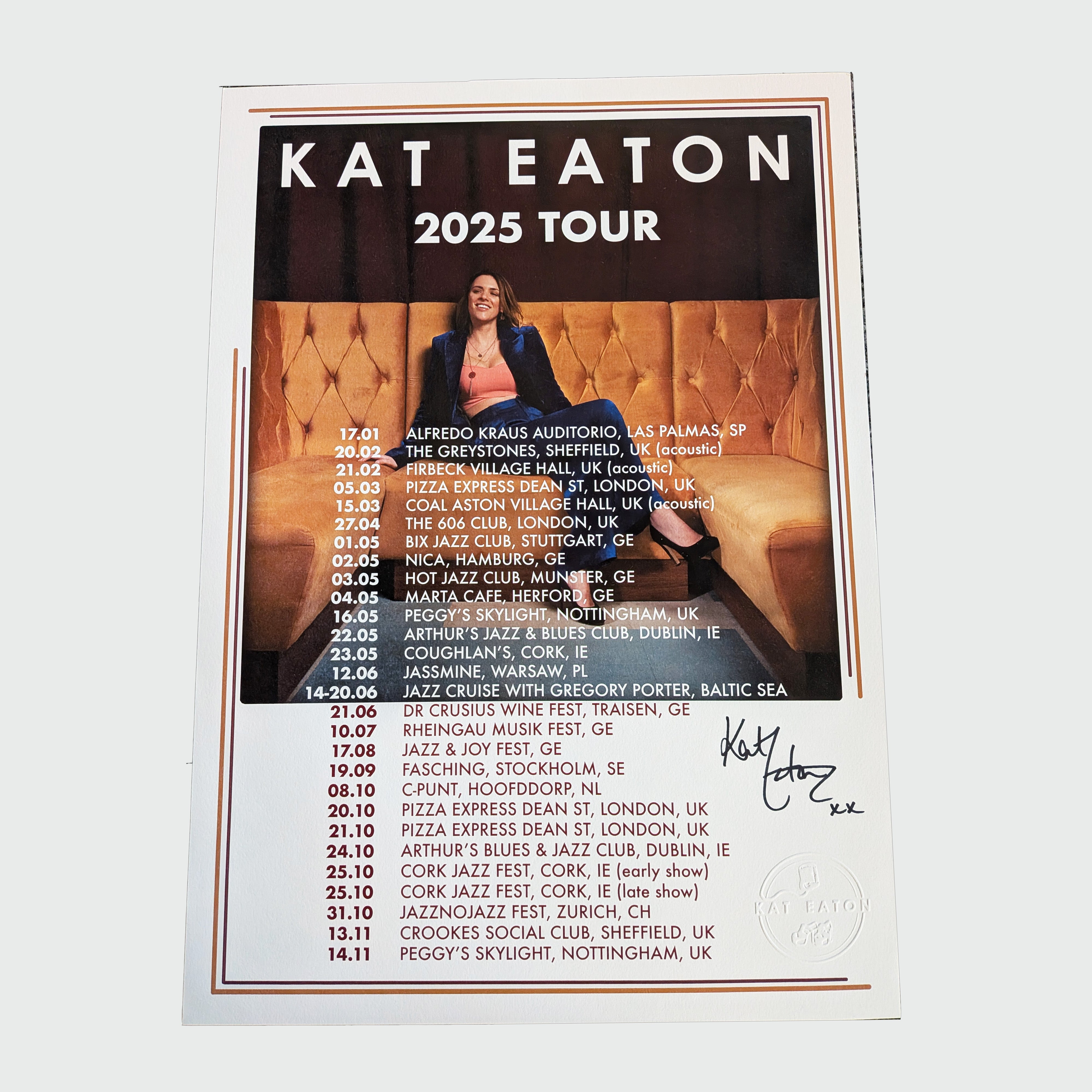 Signed Limited Edition 2025 Tour Posters – Kat Eaton Store